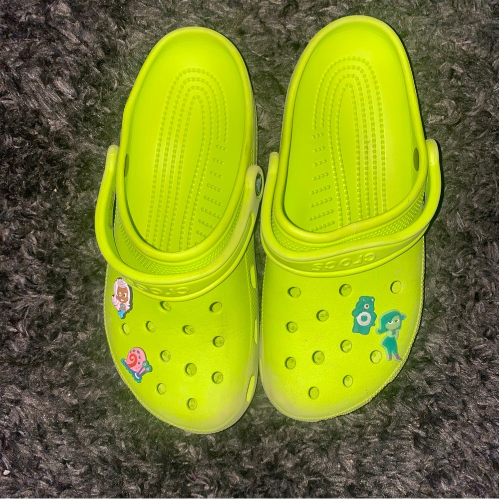 Lime Green Crocs - Gem